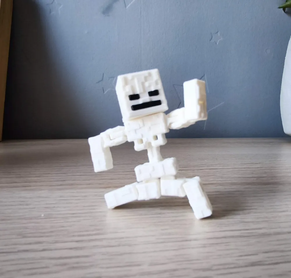 Articulated Minecraft Skeleton ~1hr Print by Spennolio MakerWorld ...