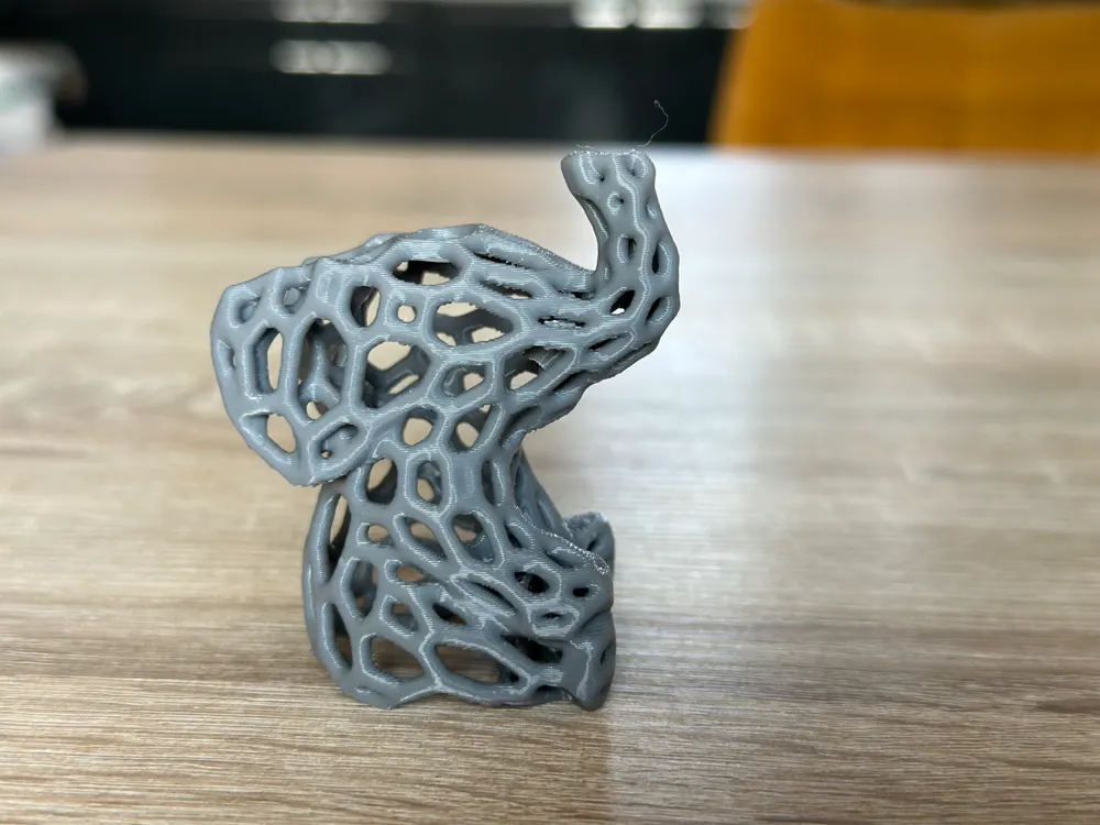 Cute baby elephant voronoi by 3Dcrabi - MakerWorld