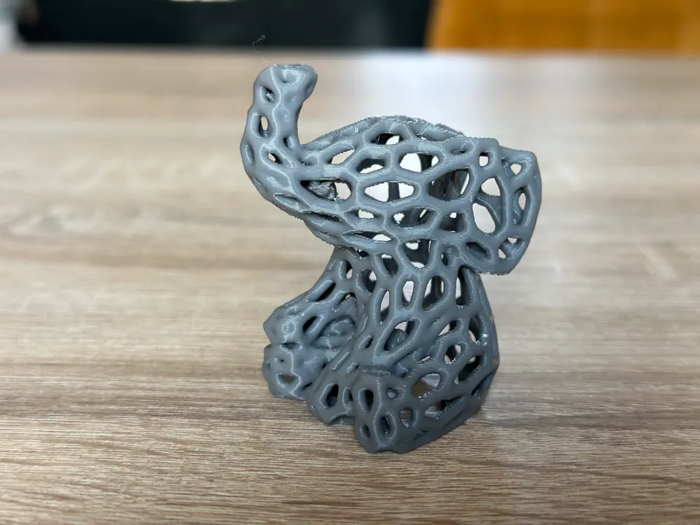 Cute baby elephant voronoi by 3Dcrabi - MakerWorld