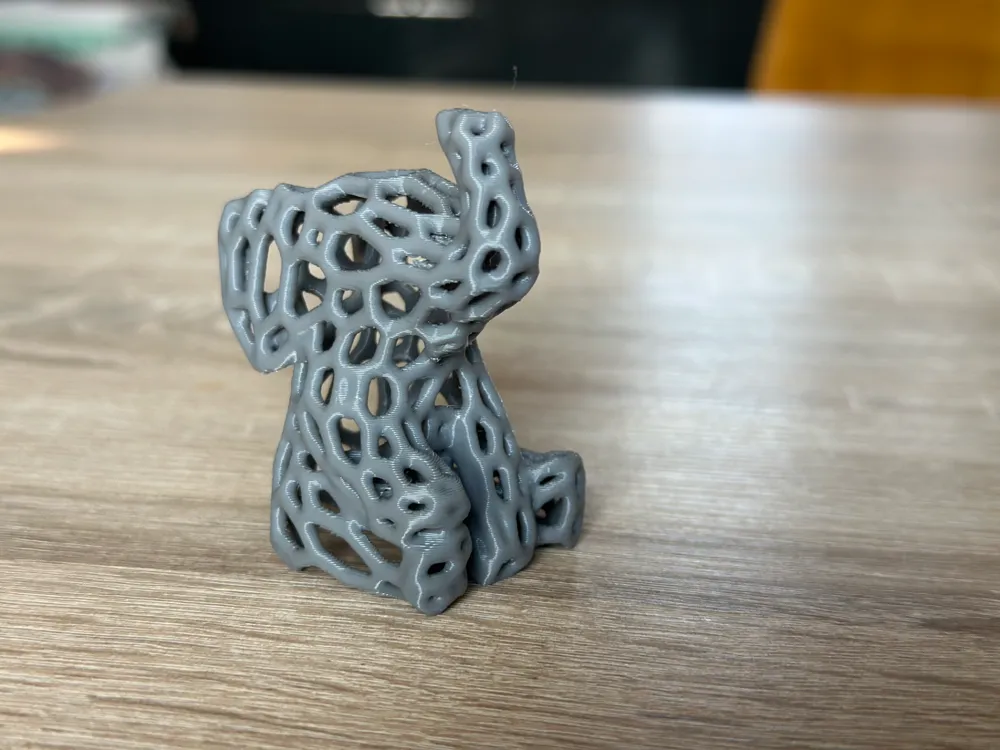 Cute baby elephant voronoi by 3Dcrabi - MakerWorld