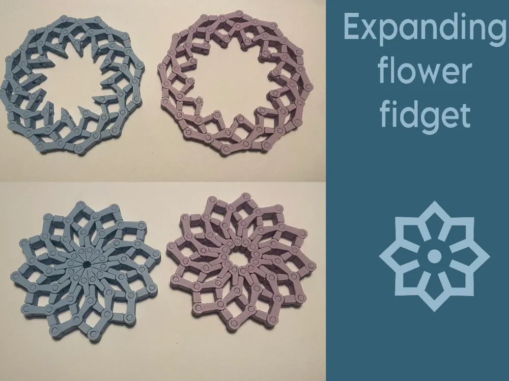 Satisfying Expanding Flower Fidget by 3d printing - MakerWorld