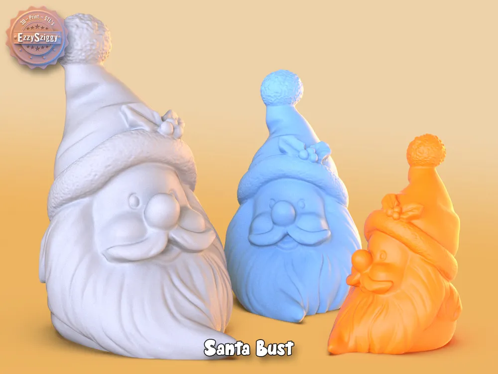 Santa Bust by EzzySziggy - MakerWorld
