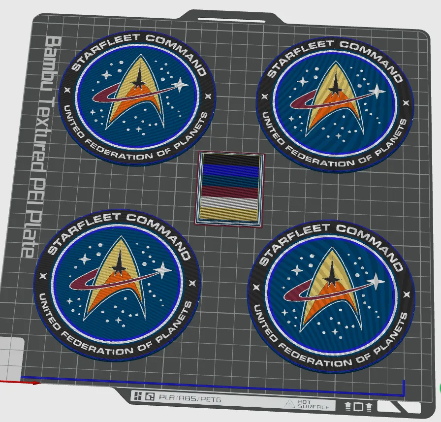 Starfleet Command Coaster 7-Color by thomas.mitschke MakerWorld ...