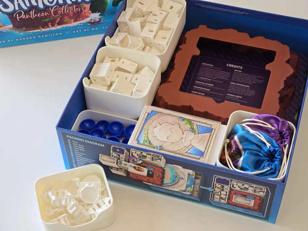 Santorini: Pantheon - Organizer Insert - Free 3D Print Model - MakerWorld