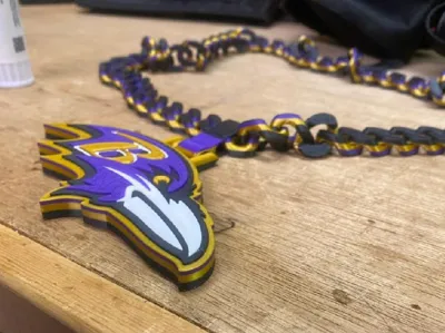 Baltimore Ravens Chain by WaldenWP MakerWorld: Download Free 3D Models