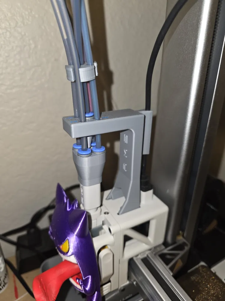 A1 PTFE Support For Custom 5-Port Hubs - Free 3D Print Model - MakerWorld