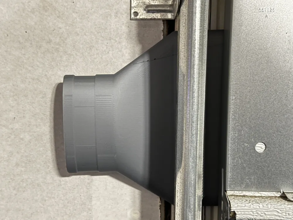 vent hose adapter for garage gaps - Free 3D Print Model - MakerWorld