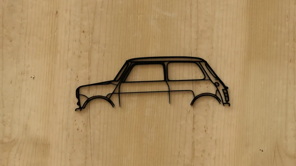 Classic Mini 2D Wall art by OrangeSs - MakerWorld