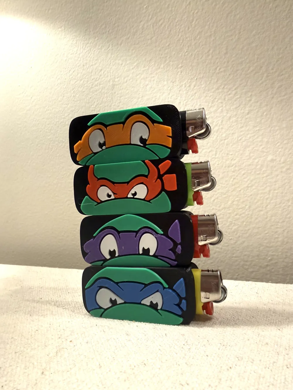 Ninja Turtle lighter cases by BatChips MakerWorld: Download Free 3D Models