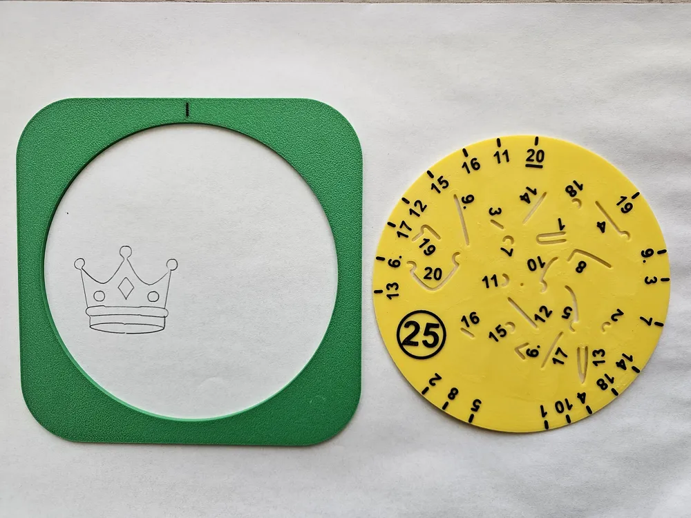 Twist Art 25 Crown - Rotary Drawing Stencil by THIMM1 MakerWorld ...