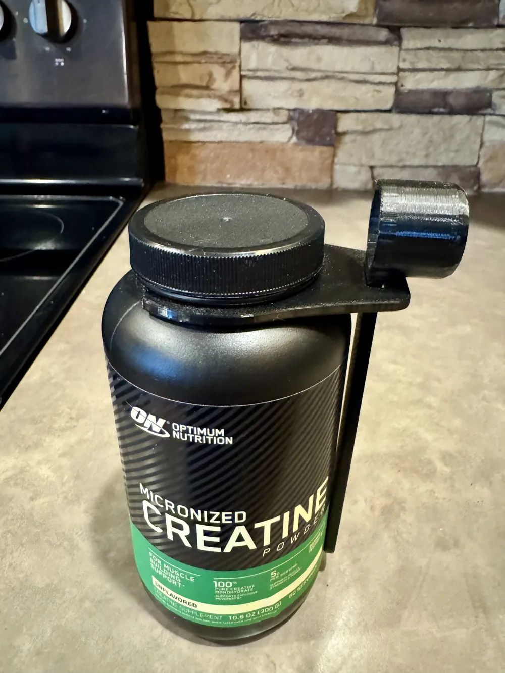 Creatine 5 gram scoop and Holding Clip (300g ON) - Free 3D Print Model ...