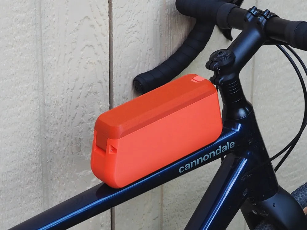 Slim Bike Frame Case with hidden AirTag - Free 3D Print Model - MakerWorld