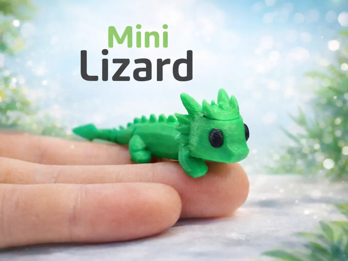 Mini Lizard - Articulated - Free 3D Print Model - MakerWorld
