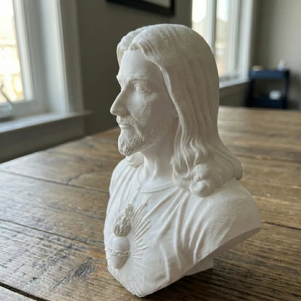 Jesus Bust 3D Print Model 114 - Free 3D Print Model - MakerWorld
