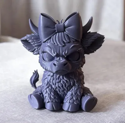 Angry Highland Cow - Free 3D Print Model - MakerWorld