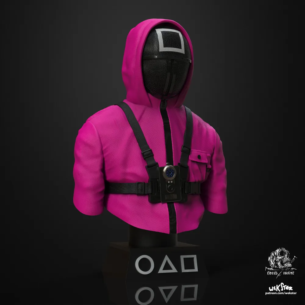 Squid Game Soldier Bust by FotisMint MakerWorld: Download Free 3D Models