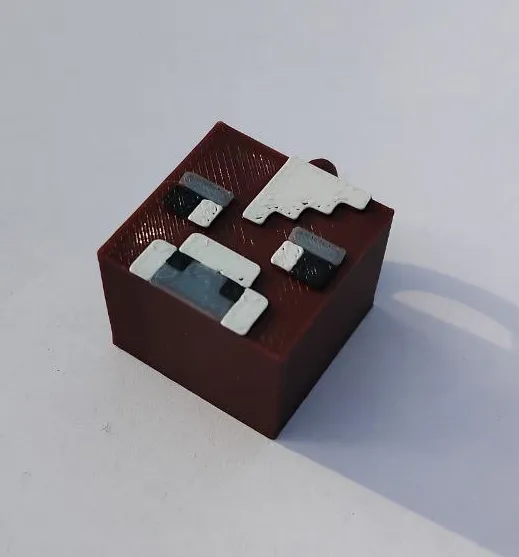 Minecraft Cow Keychain by 3D Up - MakerWorld