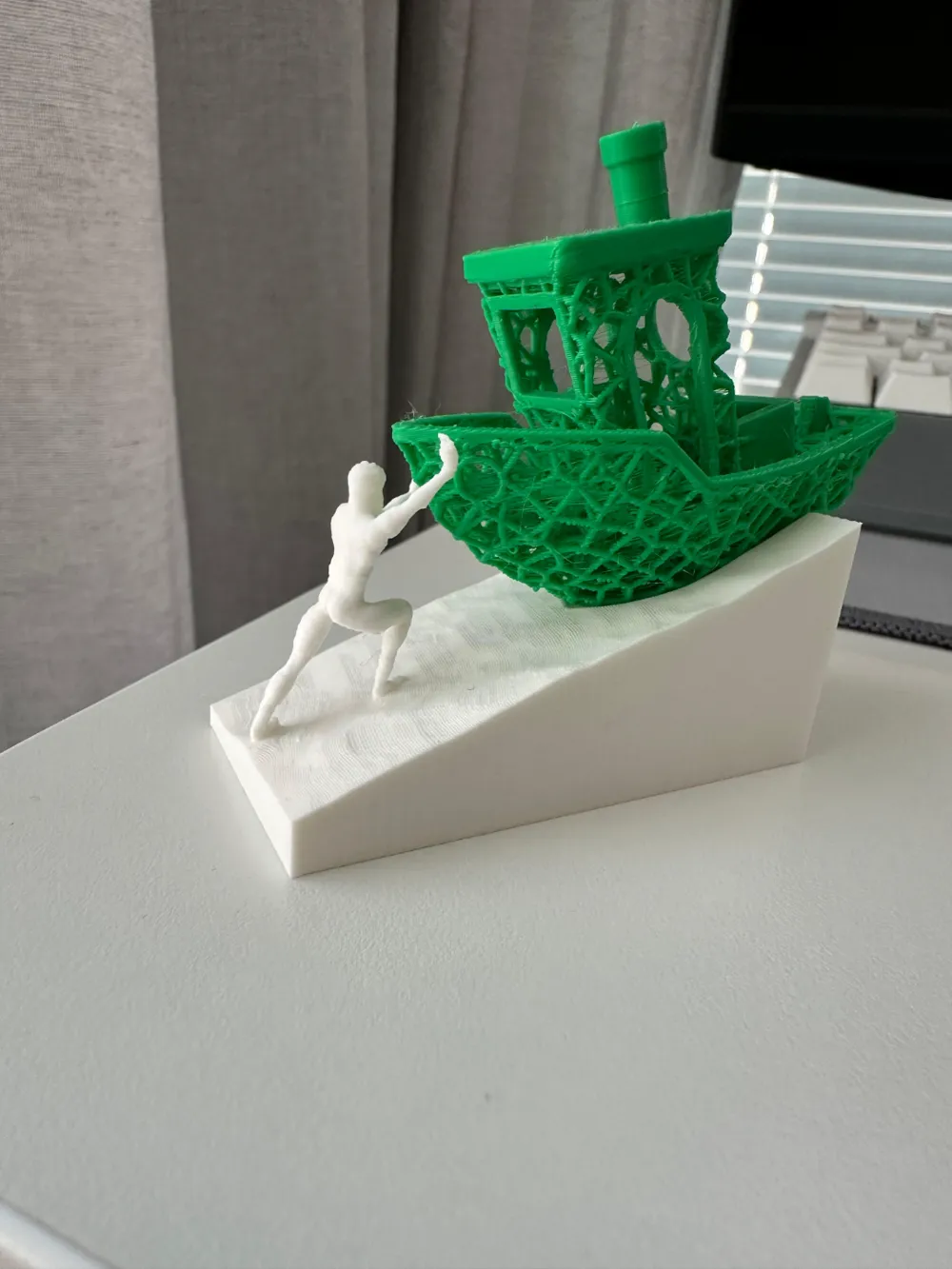 Sisyphus Benchy Display Remixed by fana - MakerWorld
