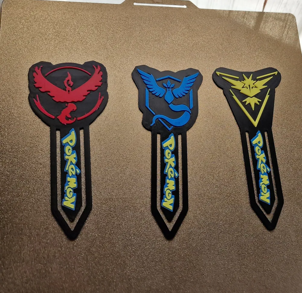 Pokemon Team Valor bookmark Moltres Marcador libros Pokémon Equipo ...