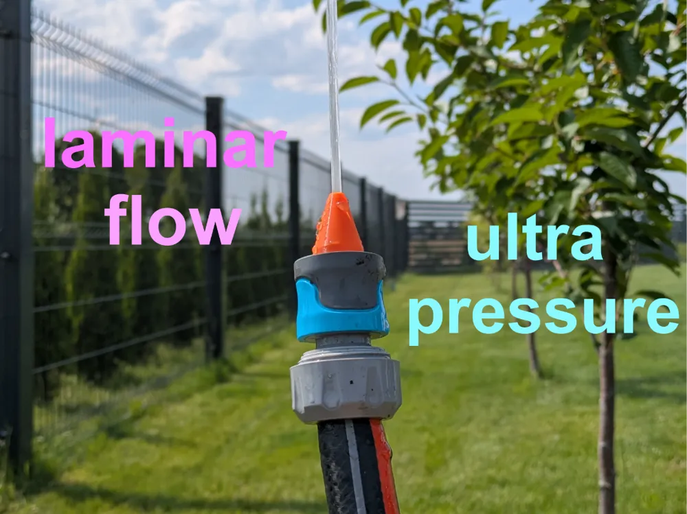 Ultra Pressure Laminar Flow Nozzle Gardena - Free 3D Print Model ...