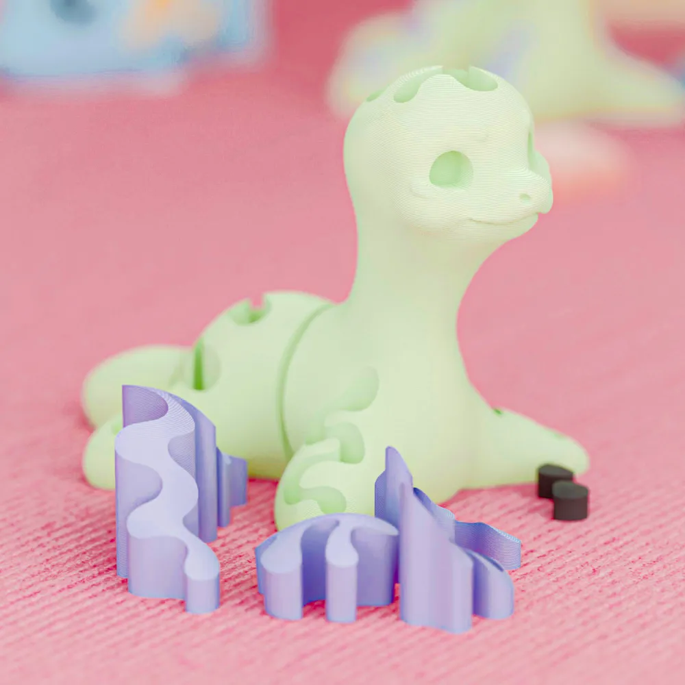 Flexi Nessie Plesiosaur - Free 3D Print Model - MakerWorld