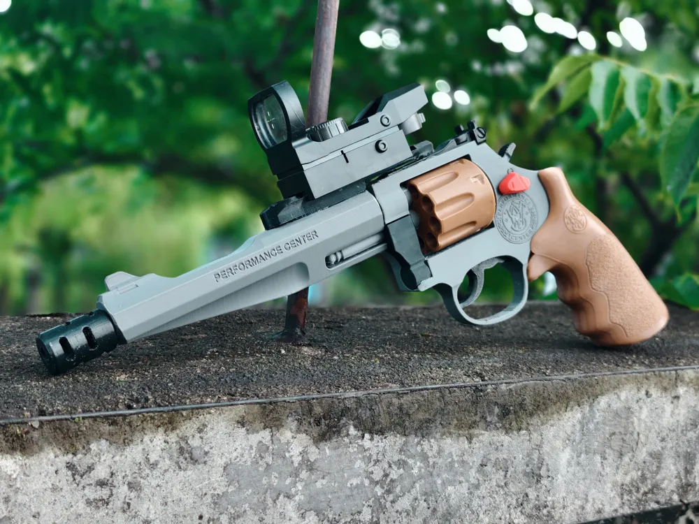 Smith & Wesson 500 Magnum Giant Revolver Fidget by 补补觉去 MakerWorld ...