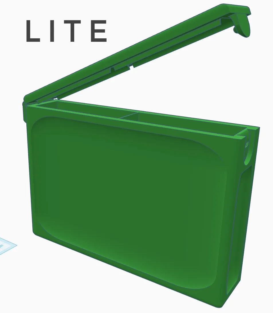 Slim Dual Deck Box – Holds 2 Decks or 60 Sleeved by RedRocket3DPrints ...