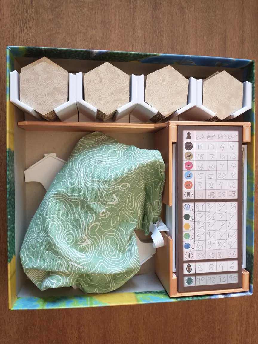Cascadia Board Game Insert (Base Game) by evets17 - MakerWorld