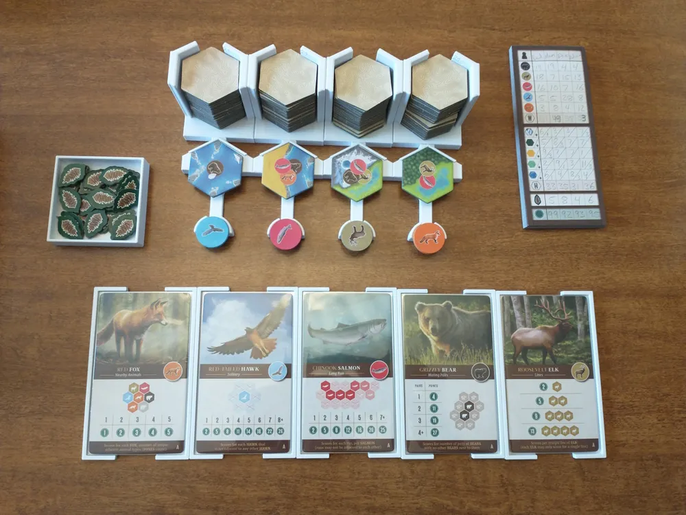 Cascadia Board Game Insert (Base Game) by evets17 - MakerWorld