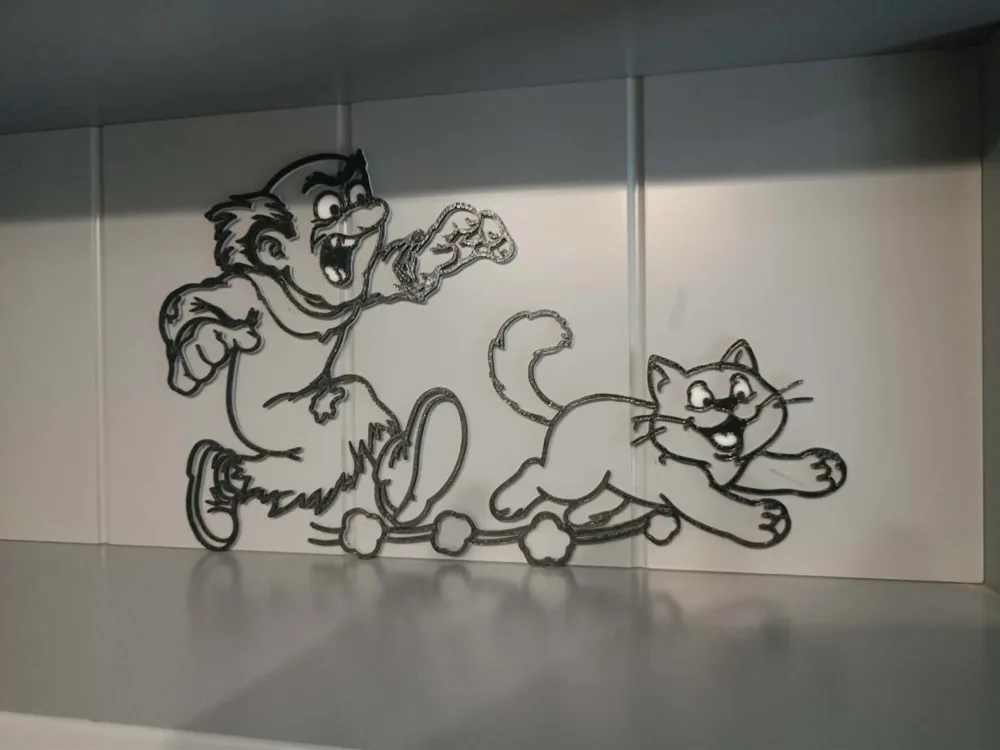 Wall Hanging Cat i Gargamel - Free 3D Print Model - MakerWorld