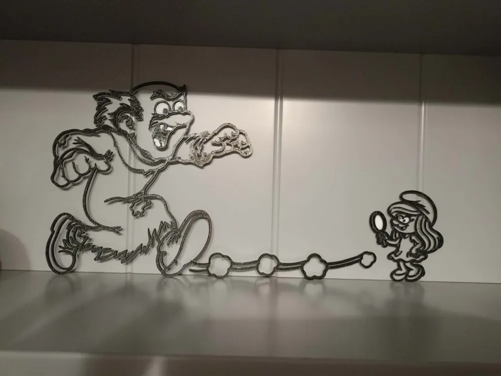Wall Hanging Cat i Gargamel - Free 3D Print Model - MakerWorld