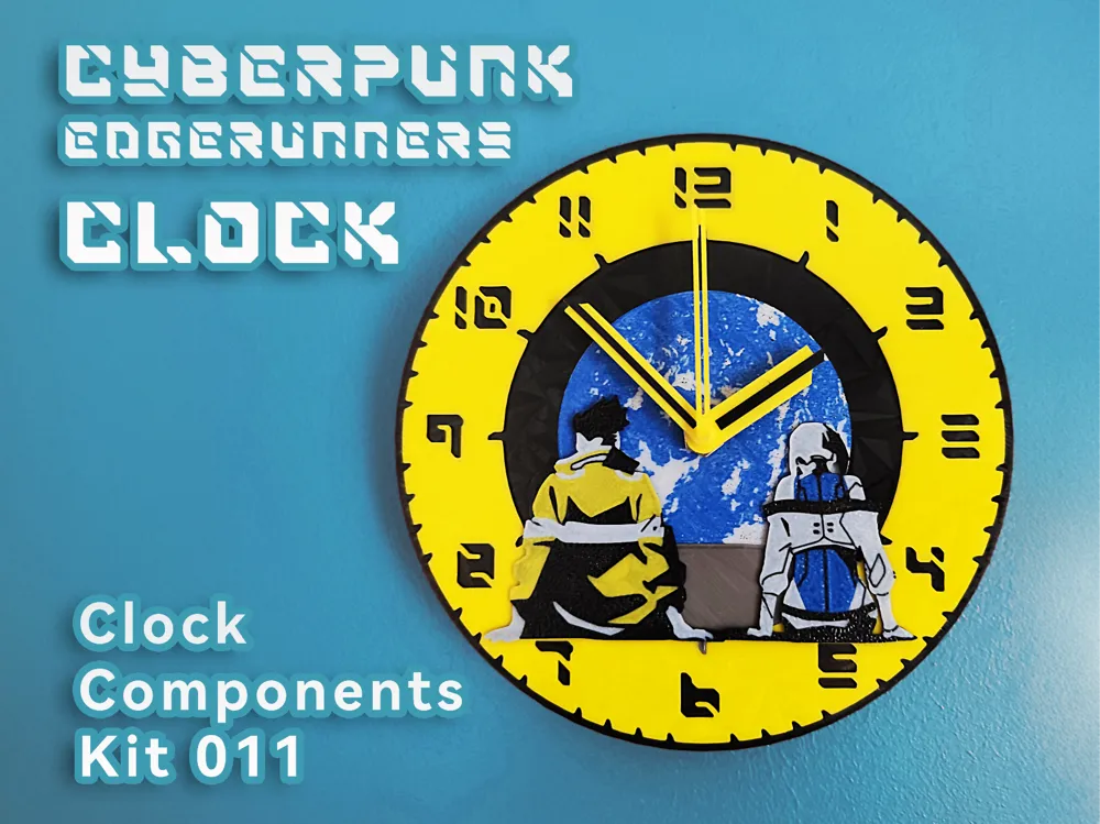 Cyberpunk Edgerunners Clock Components Kit 011 - Free 3D Print Model ...
