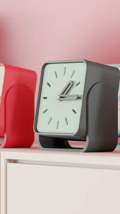 Desktop Clock. A Modern, Modular Office Desk Clock - Free 3D Print ...