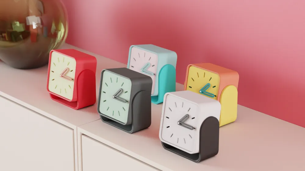 Desktop Clock. A Modern, Modular Office Desk Clock by Abstractia Design ...