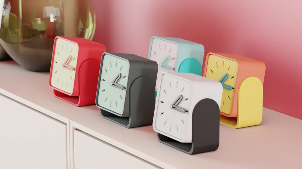 Desktop Clock. A Modern, Modular Office Desk Clock by Abstractia Design ...