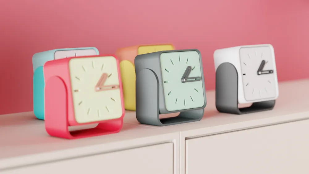 Desktop Clock. A Modern, Modular Office Desk Clock by Abstractia Design ...