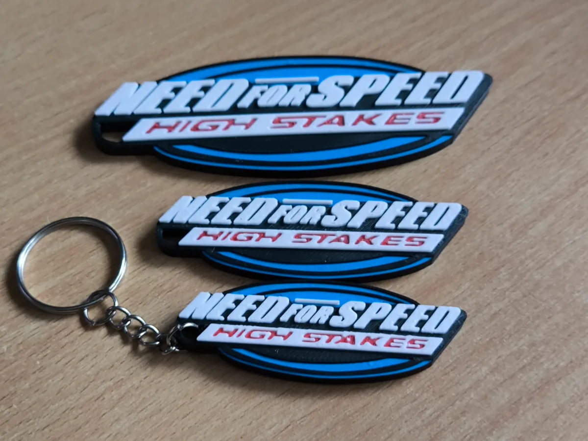 Need For Speed 4 - High Stakes - Logo - Schlüsselanhänger – Kostenloses 3D-Druckmodell – MakerWorld