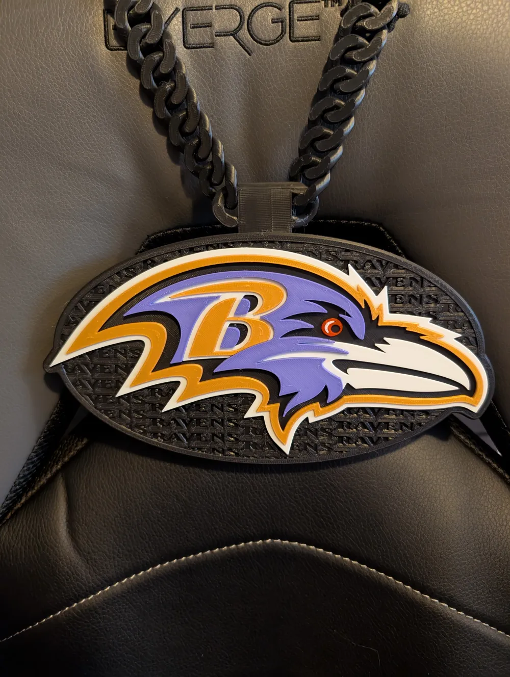 Baltimore Ravens Oversized Pendant and Chain - Free 3D Print Model ...