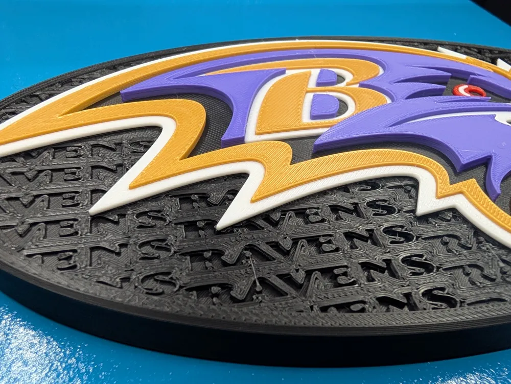 Baltimore Ravens Oversized Pendant and Chain - Free 3D Print Model ...