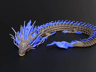 Ao Run, the Dragon King of the West Sea—Articulated Dragon by 黑日 ...