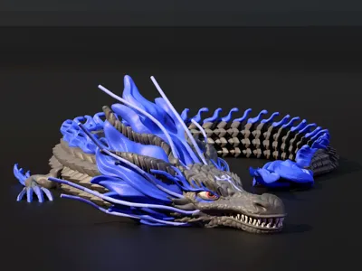 Ao Run, the Dragon King of the West Sea—Articulated Dragon by 黑日 ...