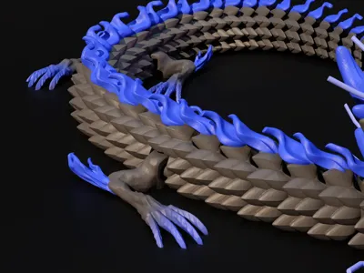 Ao Run, the Dragon King of the West Sea—Articulated Dragon by 黑日 ...