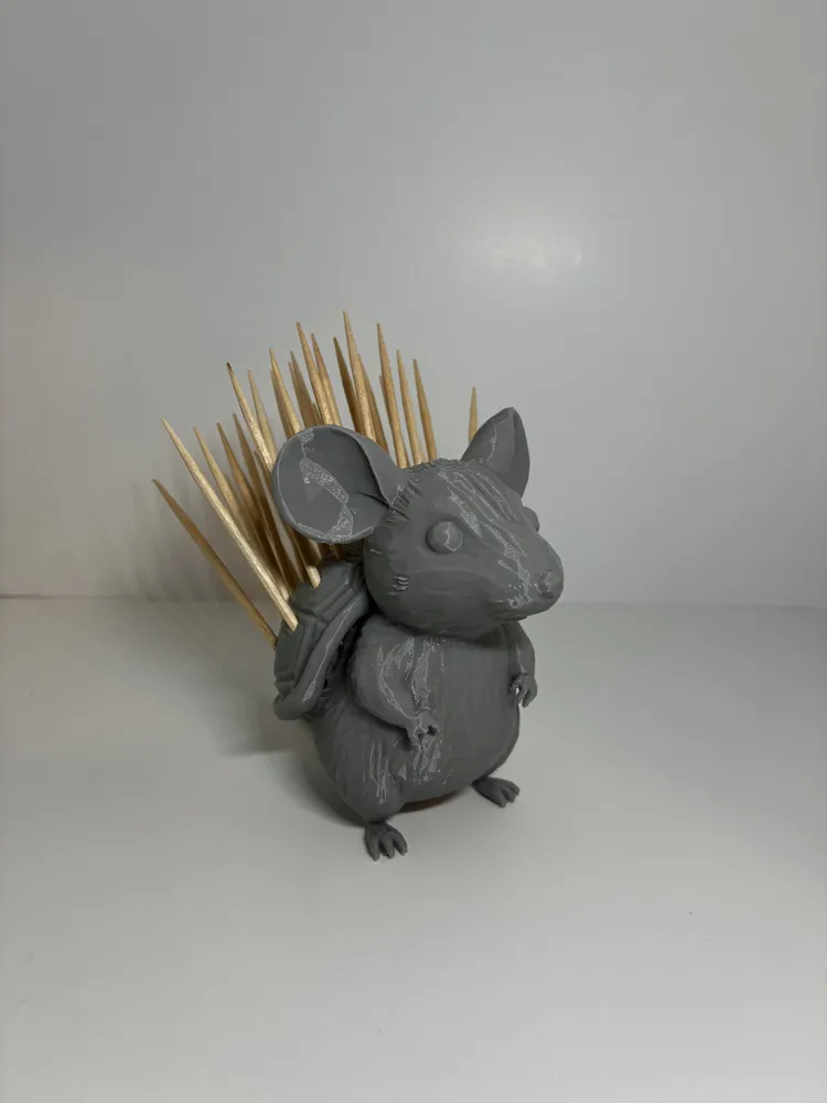 Turtle Mouse Toothpick Holder - Free 3D Print Model - MakerWorld