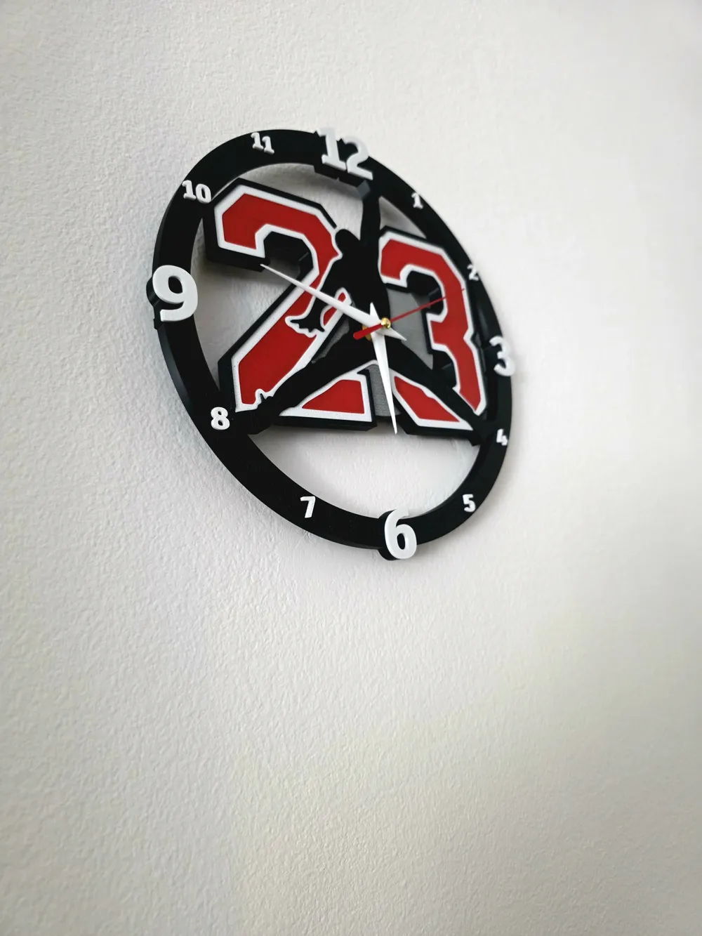 Wall Clock Jordan 23 - Free 3D Print Model - MakerWorld