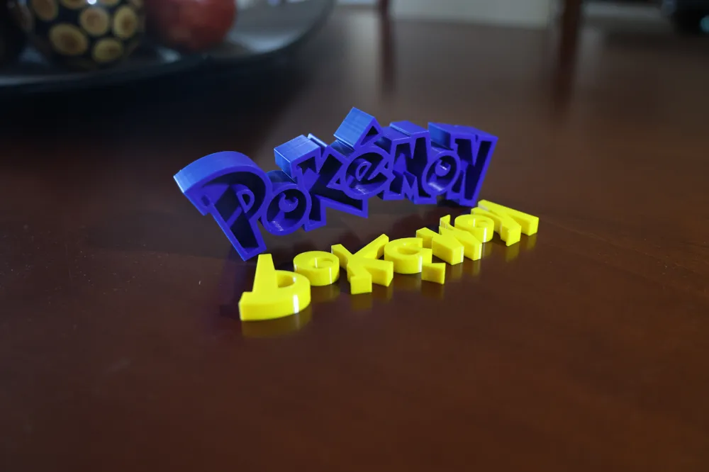 Pokemon Logo Inlay by shadercraft - MakerWorld