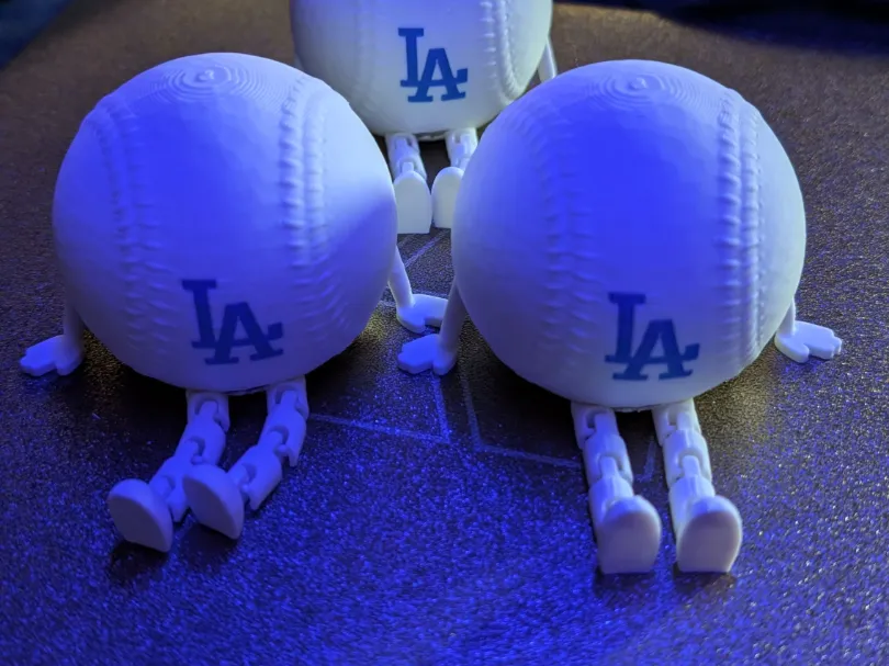 LA Dodgers Sitting Baseball by Uncle Joeys Creations MakerWorld ...