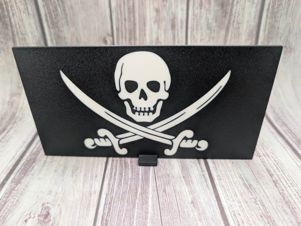 Skull and Swords Flag / Plate by Sage Prints and Design MakerWorld ...