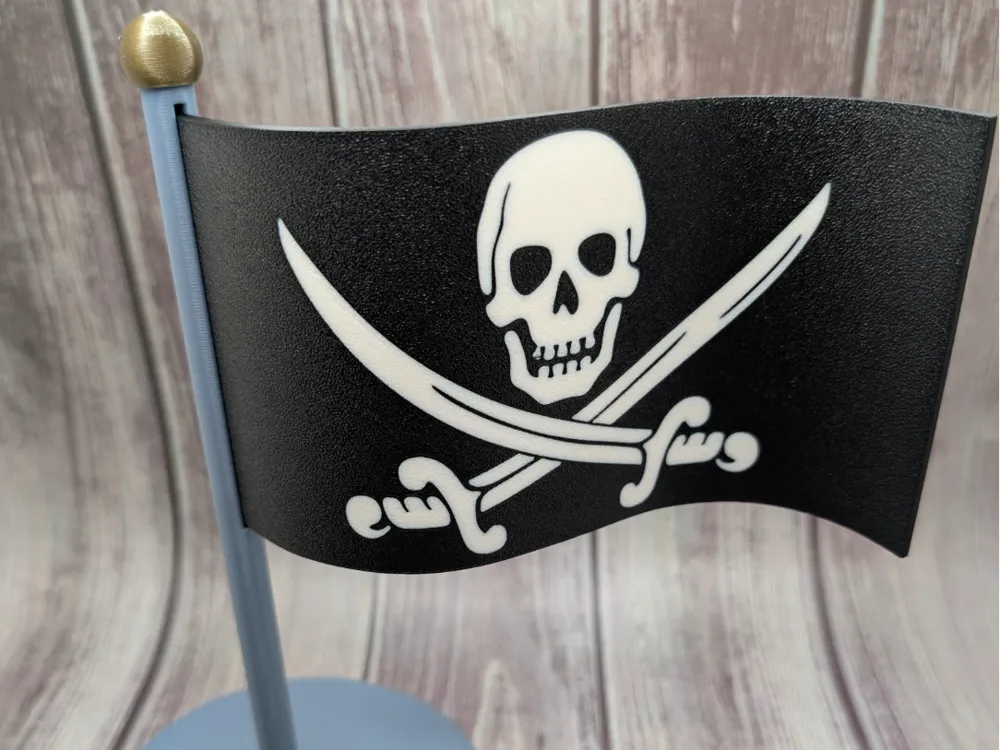 Skull and Swords Flag / Plate by Sage Prints and Design MakerWorld ...