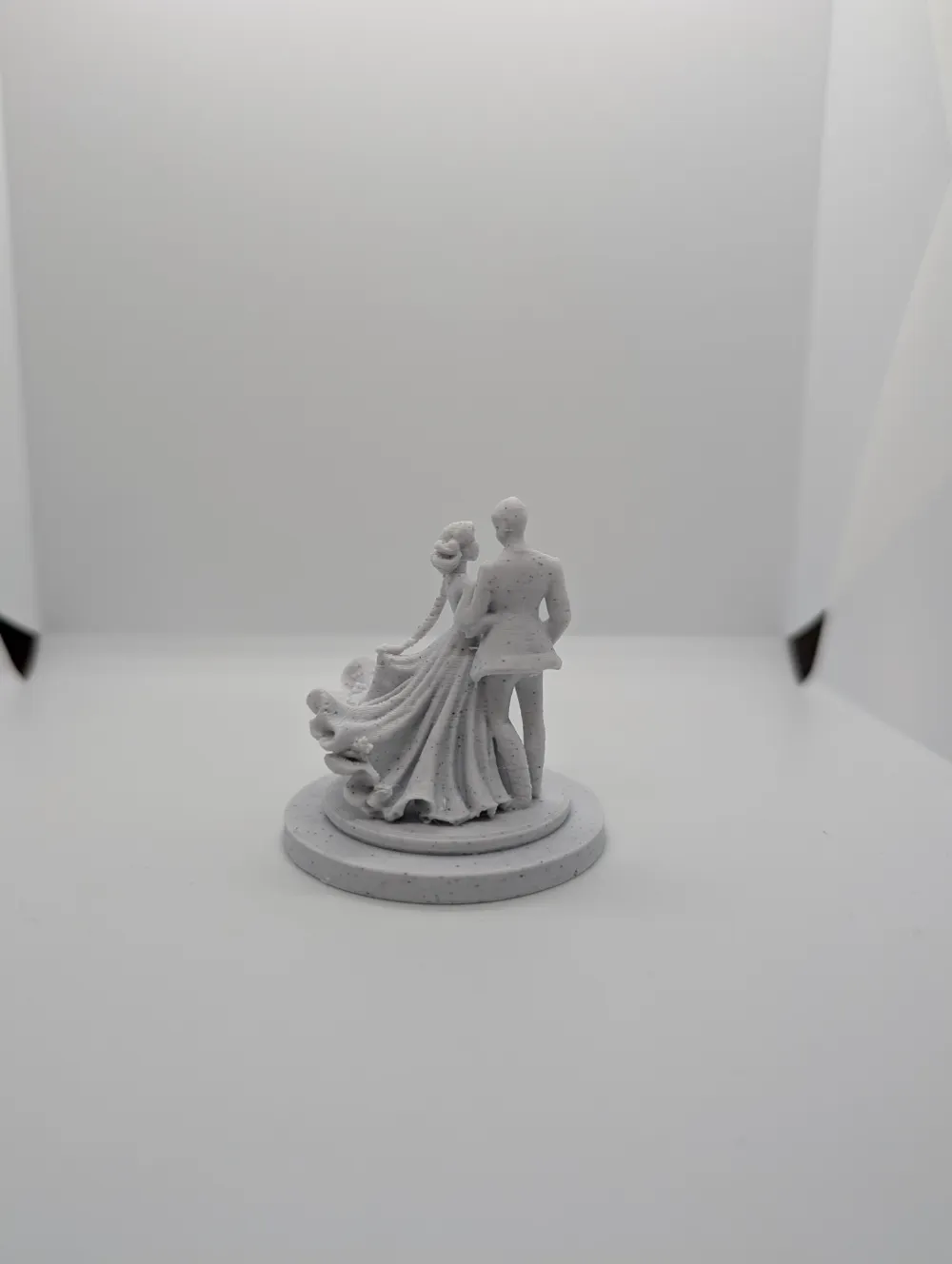 Eternal Elegance Bride & Groom Romantic Sculpture - Free 3D Print Model ...