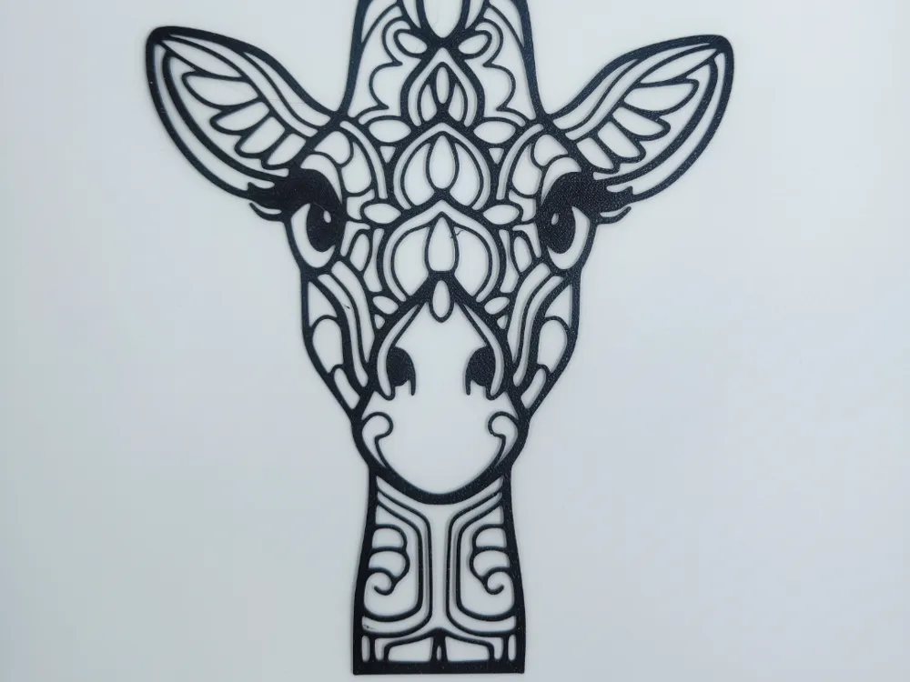 Giraffe zentangle by vk3dprinting - MakerWorld